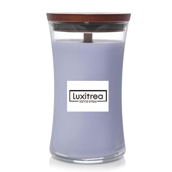 Quality Purple Dust Sparkling Large Glass Jar Candle 21oz For Bedtime Serenity Ritual‌ for sale