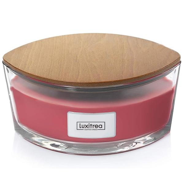 Quality Clean Burning Large Jar Candle 16oz Pink Champagne Scented Candle For Gift for sale