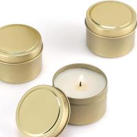 Quality Bergamot Metal Jar Candle Muskmelon Misty Forest 80 Hours Long Burning Time 4 Oz for sale