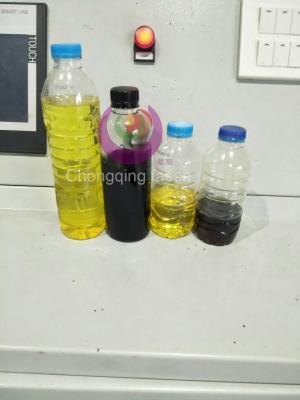China 10 tons per day On-line working automatic operation waste black used motor oil recycling machine to diesel for sale