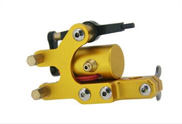China Balance Motor Rotary Tattoo Machine Gun Golden Color for sale