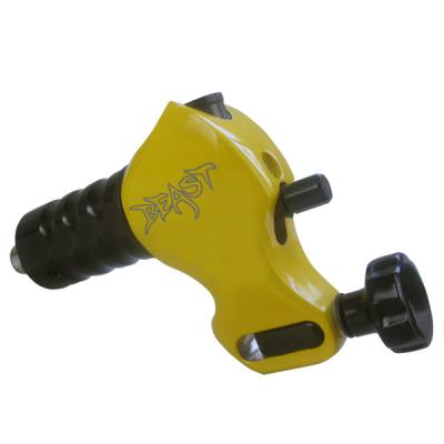 China Pro Beast Rotary Tattoo Machine Gun Shader and Liner Yellow for sale