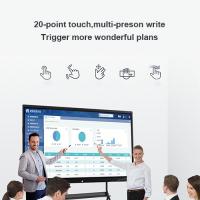 China Kinstone 86 inch Interactive Whiteboard Educational Mobile Smart Board Panel for sale