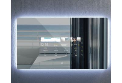 China Kinstone OEM Customize Size Bathroom Cabinet Mirror Voice Control Intelligent Smart Mirror for sale