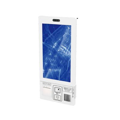 China 21.5-inch Wall-mounted Multifunctional Intelligent All-in-One Kiosk for Check-in & Payment for sale