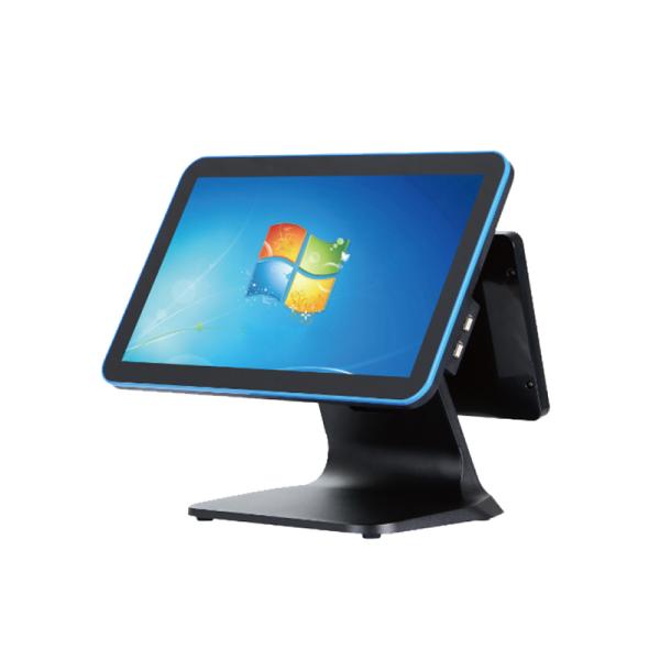 Quality 15.6-inch dual-screen HD touch all-in-one POS terminal, integrated POS PC, compatible with Win 7/10/11 systems for sale