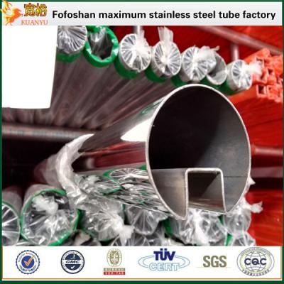 China Special Section Stainless Steel Slotted Pipe For Handrail for sale