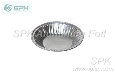 China Household Round Foil Containers For Egg Tart / Cake , Restaurant Foil Take Out Containers for sale