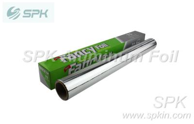 China 9 - 26mic Temper silver color aluminum foil roll for food wrapping for sale