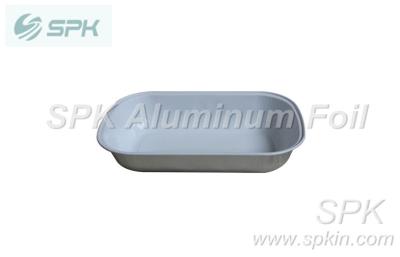 China Smooth Wall Airline Aluminum Foil Disposable Food Containers With Lids And Cap for sale