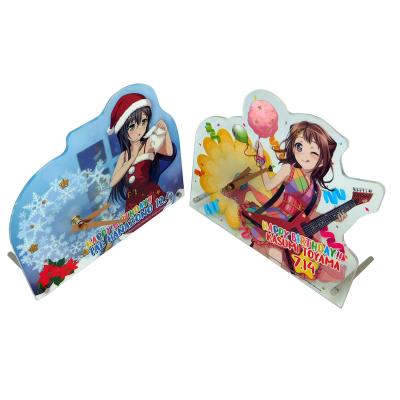 Cina Plastica acrilica multifunzionale dell'orologio dello scrittorio della sveglia 15cm di anime direttamente decorativa in vendita