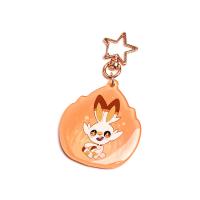 China Cute Clear Transparent Epoxy Custom Acrylic Glitter Keychain Keychains for sale