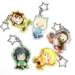 Cina Regalo promozionale chiave acrilico della catena 20g-25g di anime traslucido a resina epossidica di scintillio in vendita