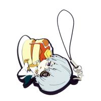 China eco flexible PVC rubber embossed pvc patch customized shape Key chain for sale