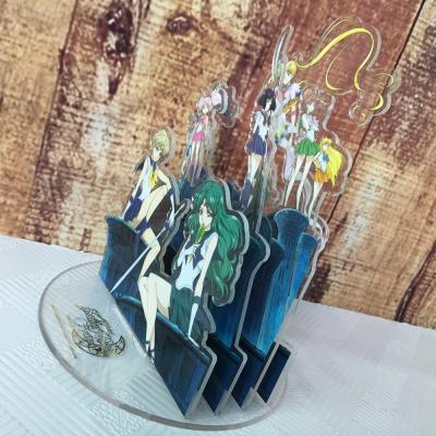 Cina CMYK che stampa l'esposizione acrilica di anime della persona in piedi del personaggio dei cartoni animati in vendita