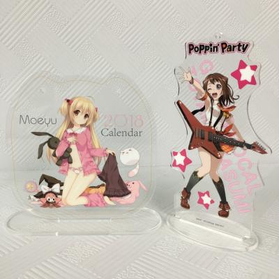 中国 Custom Acrylic Standee Display Stand Cartoon Figure Acrylic Standee; CNC cut Acrylic stand with offset printing 販売のため