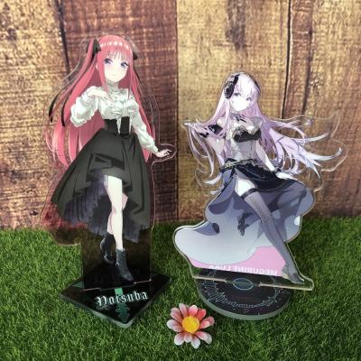 China hot sale offset Print Acrylic Display Stand , Customized CNC cutting acrylic Standee with logo/cartoon character printed Te koop