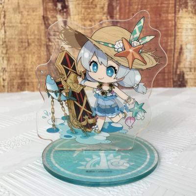 China hot sale CMYK Print Acrylic Display Stand , Customized CNC cutting acrylic Standee with logo/cartoon character printed Te koop