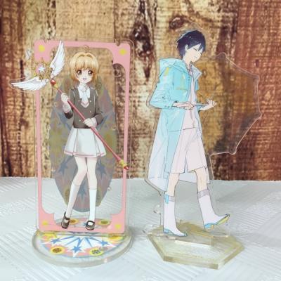 Cina hot sale offset Print Acrylic Display Stand , Customized CNC cutting acrylic Standee with logo/cartoon character printed in vendita