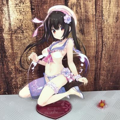 Cina Customized CNC cut acrylic Standee with logo/cartoon character/Anime figure printed;offset print Acrylic display board in vendita