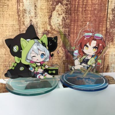 Cina CMYK UV Print Acrylic Standee CNC Cut Acrylic Display Board Anime Character Printed in vendita