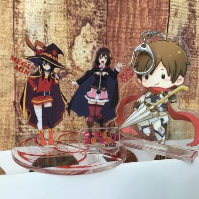 Cina CMYK UV Print Acrylic Standee CNC Cut Acrylic Display Board Anime Character Printed in vendita