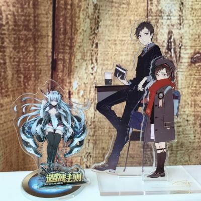 Cina CMYK UV Print Acrylic Standee CNC Cut Acrylic Display Board Anime Character Printed in vendita