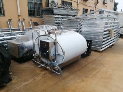China Fresh 1000 Liter Milk Cooling Tank 304 Stainless Steel for sale