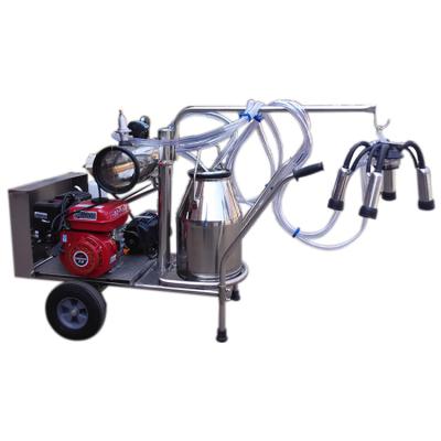 China De hand stelde Elektrische Mobiele Melkende Eenheid met Roterende Vane Vacuum Pump in werking Te koop