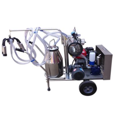 China De hand stelde Elektrische Mobiele Melkende Eenheid met Roterende Vane Vacuum Pump in werking Te koop