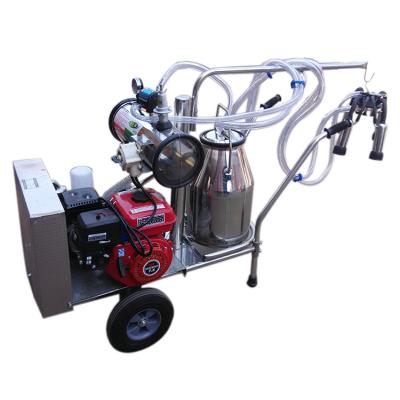 China De hand stelde Elektrische Mobiele Melkende Eenheid met Roterende Vane Vacuum Pump in werking Te koop