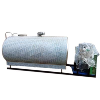 China Agitator Speed 36r/Min 1000 Litre Milk Tank For Raw Milk Cooling for sale