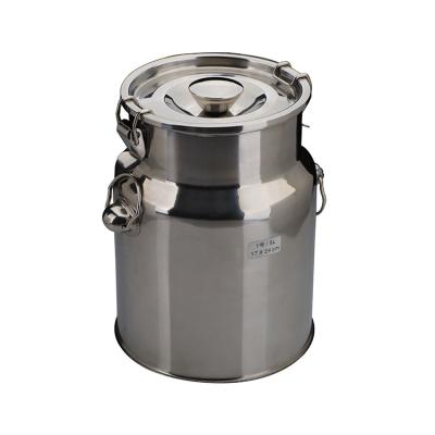 Cina Contenitore d'acciaio materiale del latte 316L del commestibile con il secchio del secchio del coperchio in vendita
