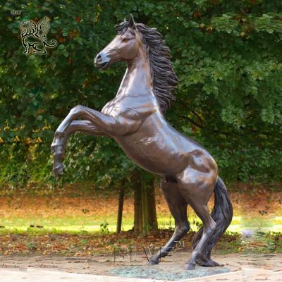 Китай Bronze Garden Horse Statues Life Size Metal Artistic Animal Brass Sculpture Decoration Outdoor продается