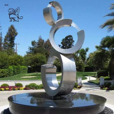 Китай Stainless Steel Sculpture Fountain Outdoor Large Abstract Metal Garden Statues Modern Art Villa продается