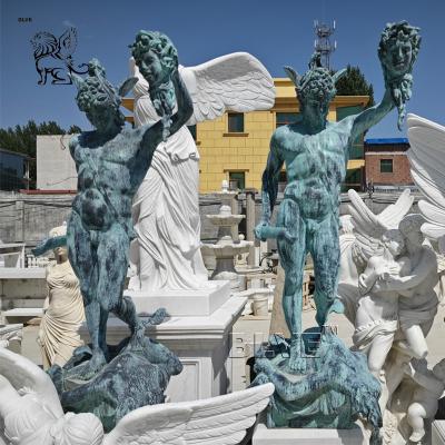 Mercancías al aire libre del punto de la decoración del jardín de Perseus de la medusa de la estatua de la escultura griega de tamaño natural de bronce del metal