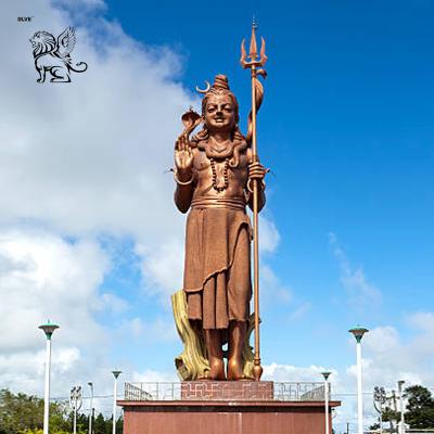 China Estatua gigante del Señor Shiva Estatua de bronce del Dios hindú Escultura al aire libre Religioso indio Gran costumbre en venta