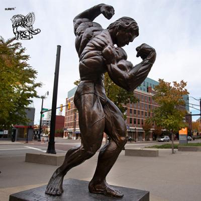 China Life Size Bronze Man Statue Large landscape Outdoor Garden Sculpture for sale