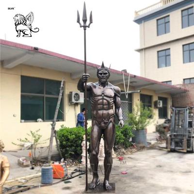 China Jardín griego Art Metal Decoration Outdoor de la escultura de dios del mar de la estatua de bronce grande de Poseidon en venta