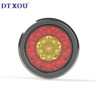 China E-MARK DOT Approved 24V LED Truck Light Universal Round Tail Light for Reverse Back up for sale