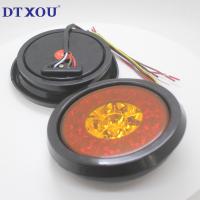 China E-MARK DOT Approved 24V LED Truck Light Universal Round Tail Light for Reverse Back up for sale