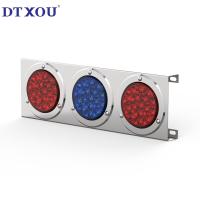 China LED Tail Light Box for Truck Trailers Universal Fitment 3 Rectangular Light Assembly for sale