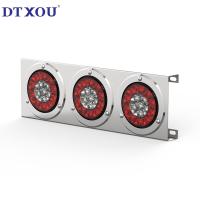 China LED Tail Light Box for Truck Trailers Universal Fitment 3 Rectangular Light Assembly for sale
