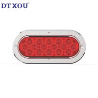 China Original Design Stainless Ring Surface Mount 6 Inch Oval LED Tail Light for sale