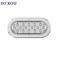 China Original Design Stainless Ring Surface Mount 6 Inch Oval LED Tail Light for sale