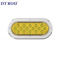 China Original Design Stainless Ring Surface Mount 6 Inch Oval LED Tail Light for sale