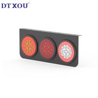 China Circular 4-inch LED three color combination trailer tail lights for sale