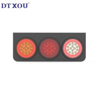 China Circular 4-inch LED three color combination trailer tail lights for sale