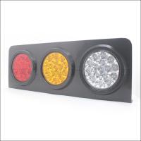 China Circular 4-inch LED three color combination trailer tail lights for sale