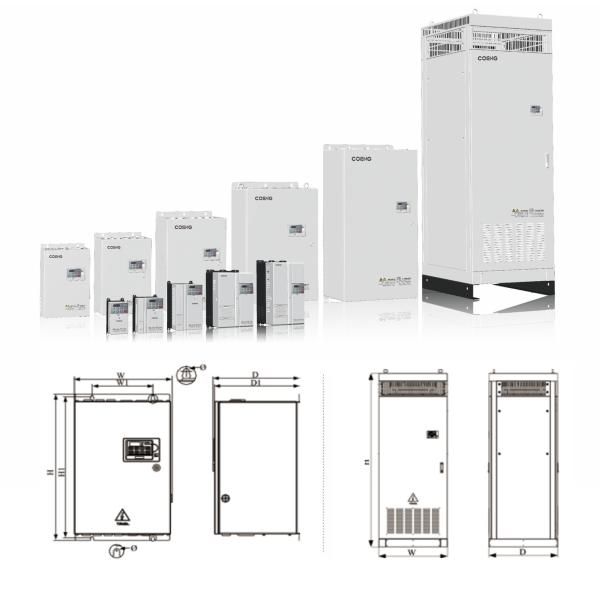 고성능 3단계 VFD 380V-480V 모터 0.4kW-500kW 범위